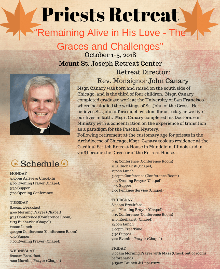 Priests Retreat – Diocese of Owensboro